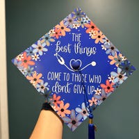 READY TO SHIP Graduation Cap Topper, Grad Cap Cover, Social Work ...