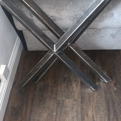 Metal Table Legs / Dining Table Legs / Bench Legs X Cross 45 Degree ...