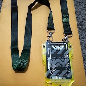 Plain Cyberpunk Keycard Style Card ID Holder - Etsy