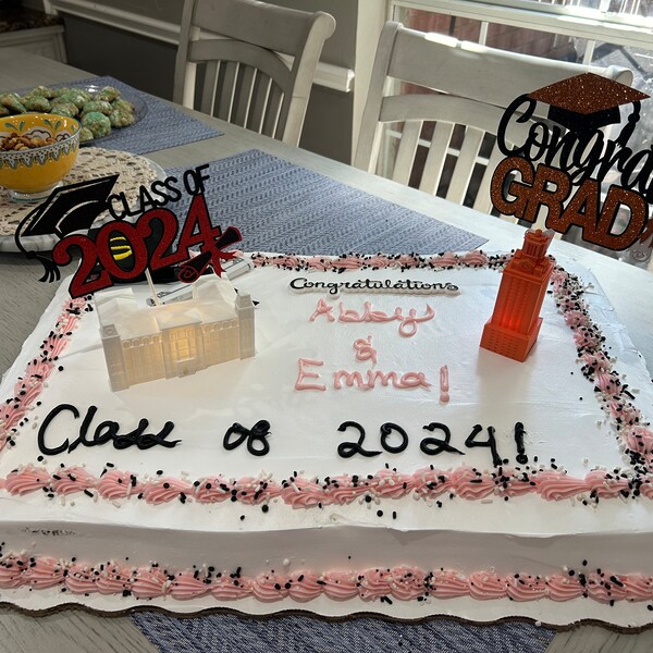 University of Texas Graduation Party Decoration, UT Cake Topper, Texas ...