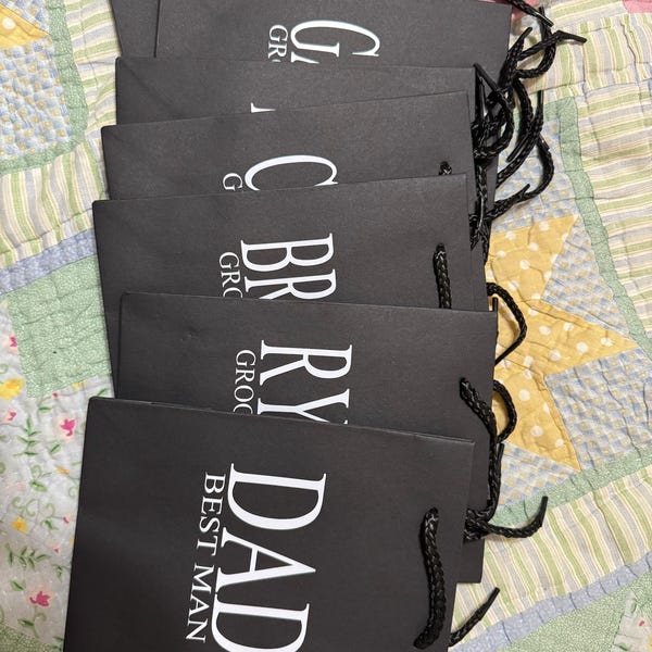 Personalized Groomsmen Gift Bag, Best Man Gift Bag, Groomsmen Gifts ...