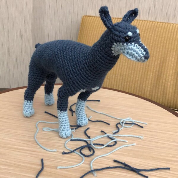 Doberman Amigurumi Pattern / Seamless, Realistic Crochet Dog Pattern ...
