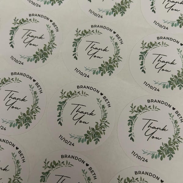 Personalized GOLD FOIL Sticker, Monogram Stickers, Minimalist Foil ...