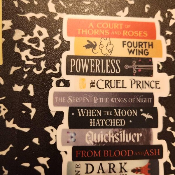Dark Romance Book Stack Sticker, Bookish Sticker, Smut, Spicy, Kindle ...