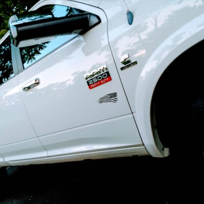 American Flag Vinyl Decal, Tattered Flag Decal, Ragged American Flag ...