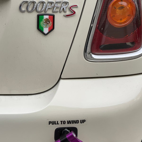 Pull to Wind up - Tow Hook Decal - Etsy