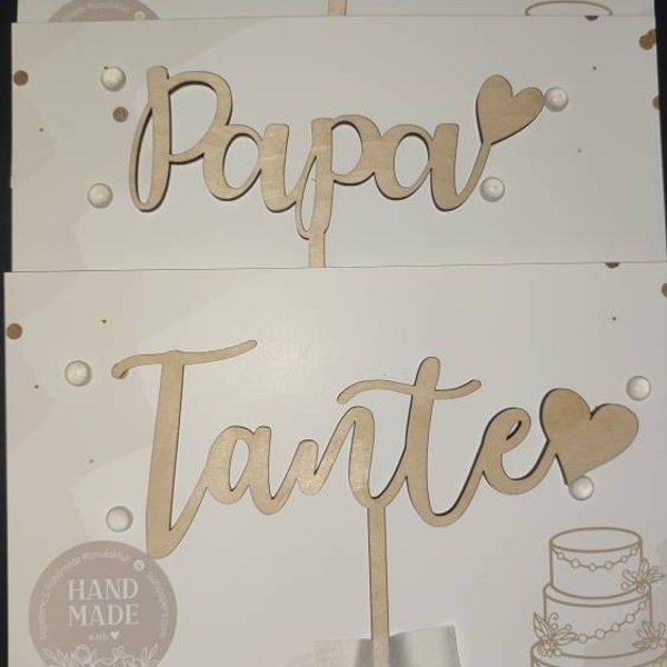 Cake Topper for Grandma's Birthday or Mother's Day Wooden or Acrylic ...