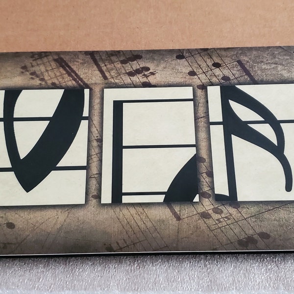 Music Name Art | Personalized Gift for the Musician | Music Decor and ...