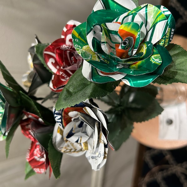 SALE! Pre-cut and Flattened Aluminum Cans for Crafts, Can Flower, for ...