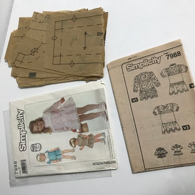 Simplicity 8155 Sewing Pattern for Stuffed Teddy Bears With - Etsy