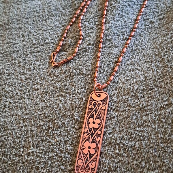 6mm Ball Chain Copper Necklace, Oversize Ballchain Genuine Copper ...