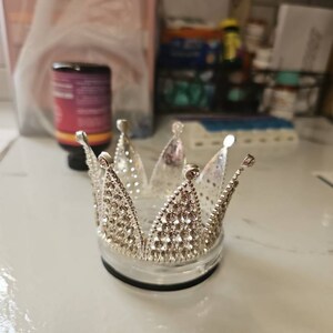 CROWN TOPPERS for Tumblers Glass Rhinestones Crystal Bling Embellished ...