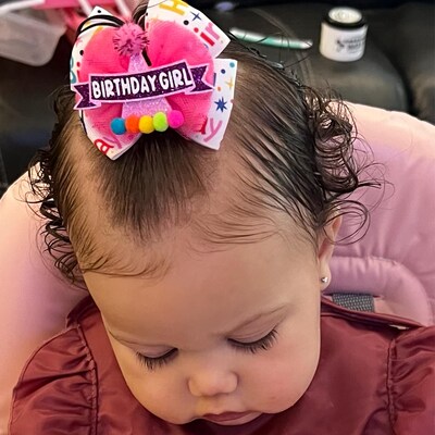 Cowboy Birthday Hair Bow, Cowgirl Birthday, Pink Cowboy, Pink Cowgirl ...