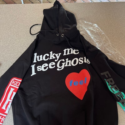 Kanye West LUCKY ME 3D Print Hoodie Unisex, I See Ghosts Hoodie, Cotton ...