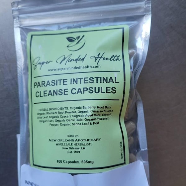 100-parasite Intestinal Cleanse(colon Cleanse Super Flush) All Organic ...