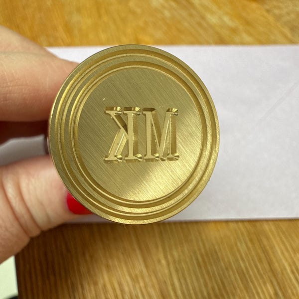 Custom Initial Logo Wax Seal Stamp Set for Wedding Invitation ...