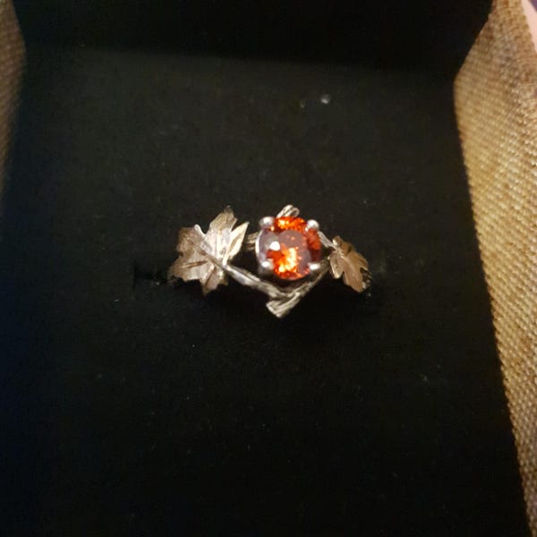 Natural Moss Agate Tree Branch Rings Set, S925 Sterling Silver ...