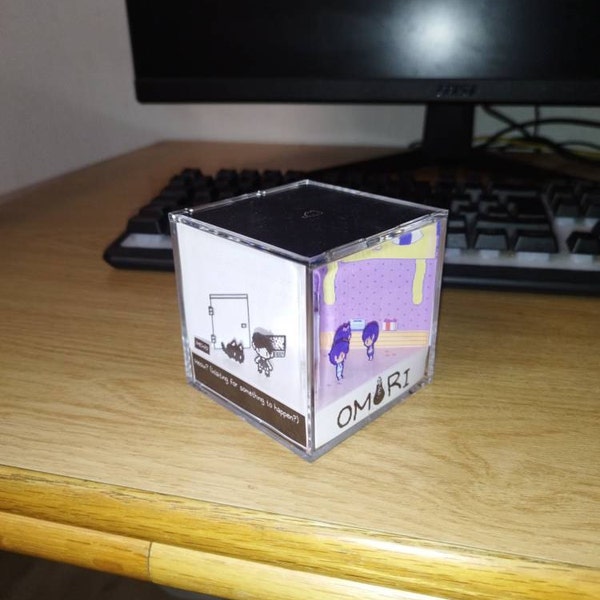 Omori Memories 4-sided 3D Diorama Cube – Shadow Box, Gamer Gift, Omori ...