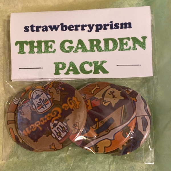 4 Pack Retro Style the Garden Button Pins ( 37 Mm ) - Etsy