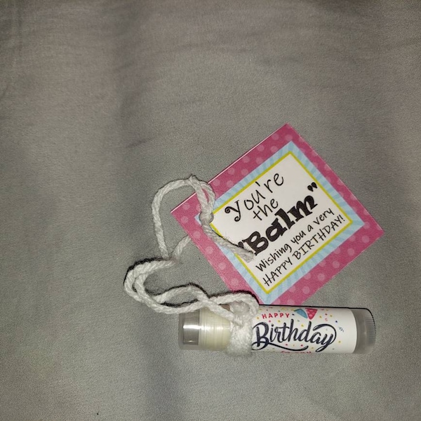 Happy Birthday Party Favor Custom Lip Balms Feliz Cumpleanos Birthday ...