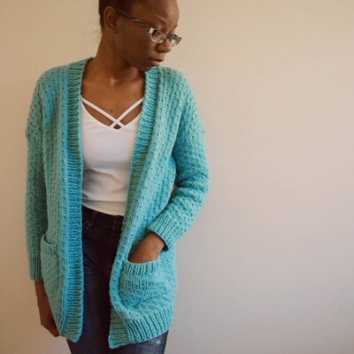 Dotty Cardigan Knit Pattern - Etsy