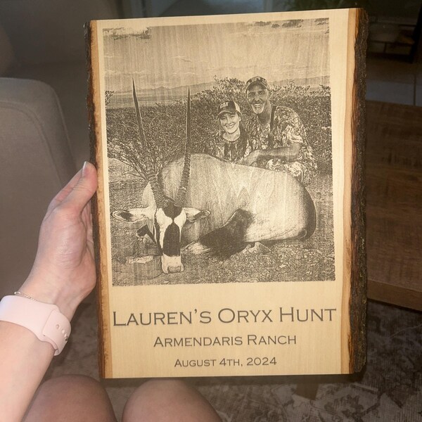 Custom Laser Engraved Hunting Photo Plaques - Etsy