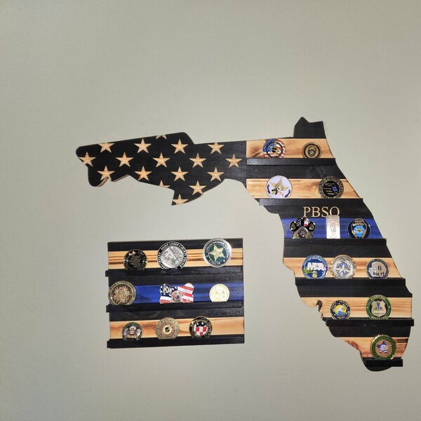 Firefighter Challenge Coin Display, Fire Hydrant, Gift for Firefighters ...