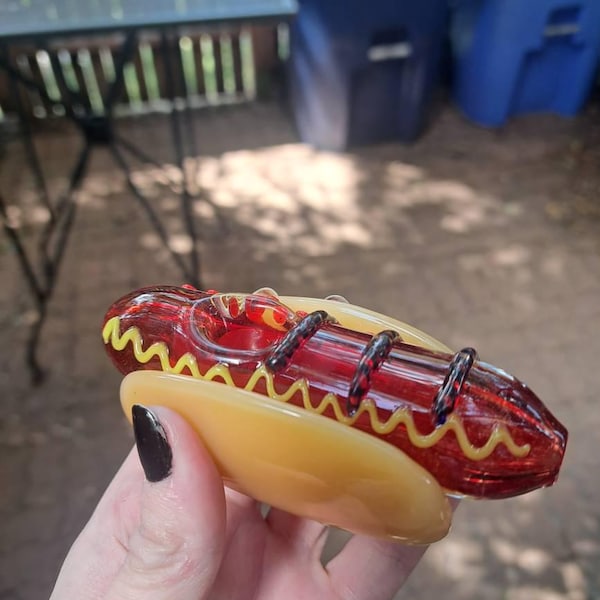 Pipe Peach Pipe Glass Hand Pipe Pink Peach Pipes Unique Handmade Pipe ...