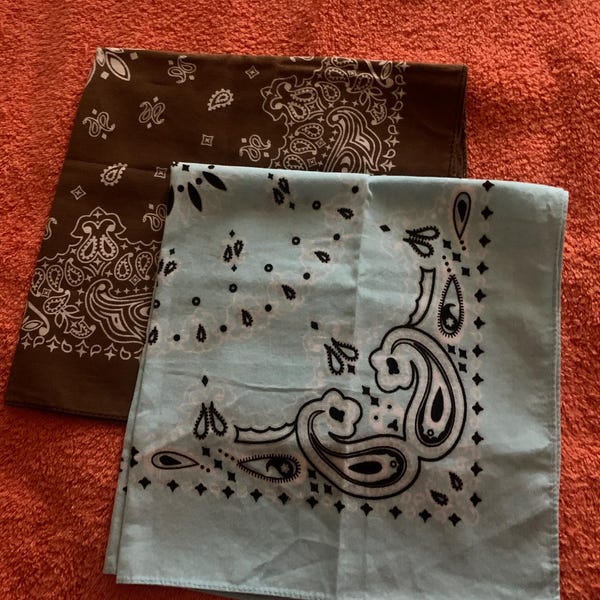 SECONDS Slightly Flawed Soft 100% Cotton Sunbleached Hand Dyed Bandanas ...