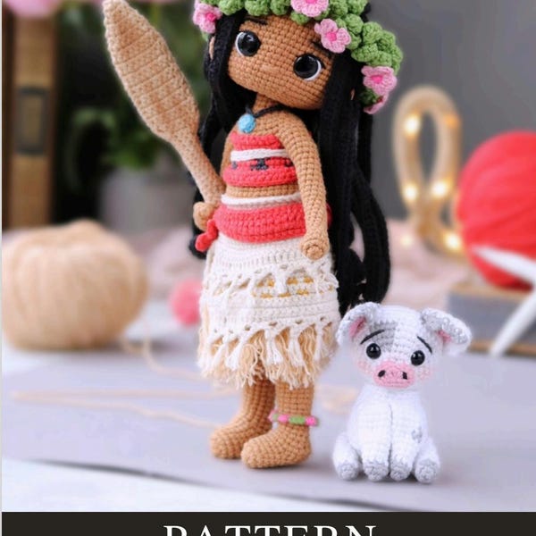Crochet PATTERN the Doll With Arrows Amigurumi Doll Crochet Doll ...