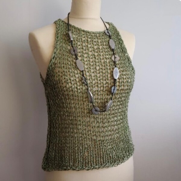 KNITTING Pattern for TANK TOP, Pattern Easy, Pdf Pattern English, Tank ...