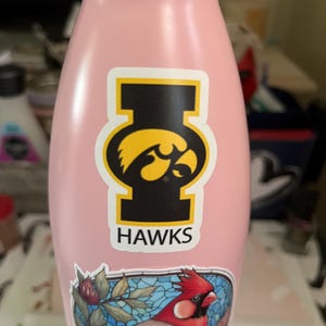 Iowa Hawkeyes Vinyl Mascot Decal Sticker - Etsy
