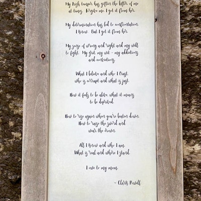 Framed Personalized Canvas Poem, Long Poem, Custom Poem Print, Custom ...