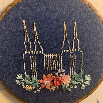 Washington DC LDS Temple Hand Embroidery Pattern Digital PDF Pattern ...