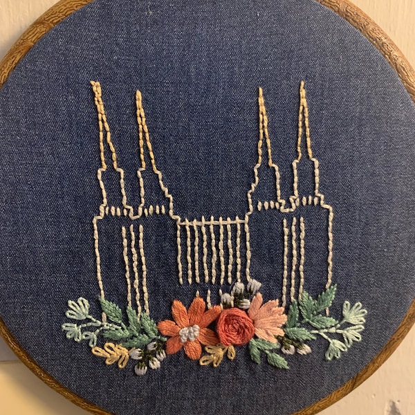 Washington DC LDS Temple Hand Embroidery Pattern - Digital PDF Pattern ...