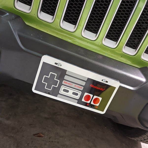 Nintendo NES Retro Video Game Controller Novelty License Plate ...