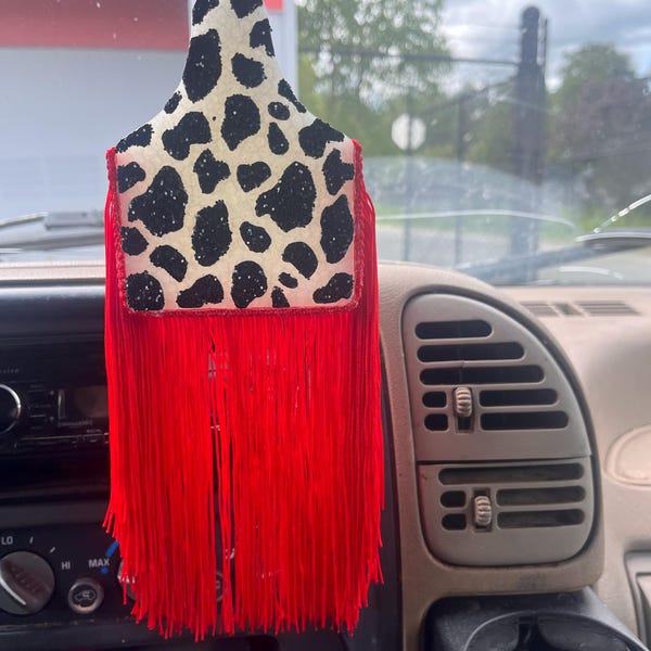 Cow Print Texas Freshie | Car Freshie | Car Air Freshener | Car Decor ...