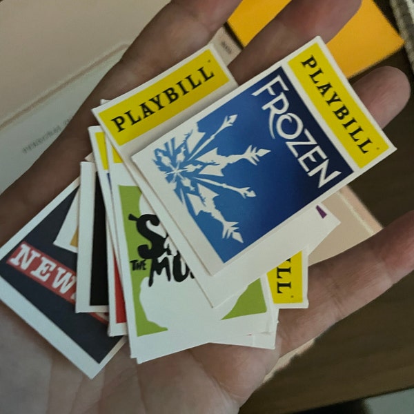 Broadway Playbill Inspired Sticker Pack Waterproof Including Hamilton ...