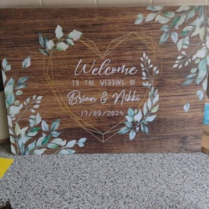 Rustic Wedding Table Plan Sign Wedding Seating Plan - Etsy