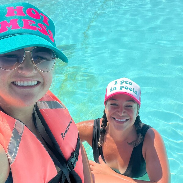 Ship Happens Hat/ Cruise Hats/neon Trucker Hats/ Pool Party /beach ...