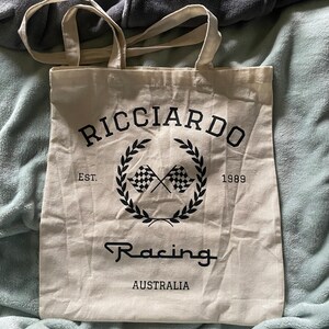 Race Day Tote Bag, Formula One Gift, Formula One Tote Bag, Cotton Tote ...