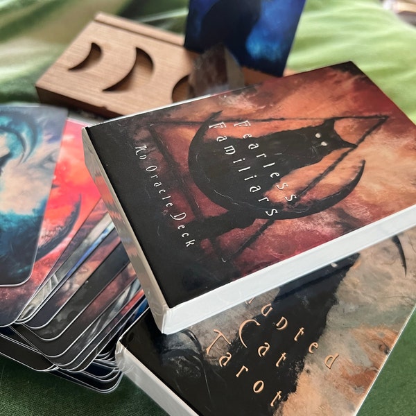 Haunted Cat Mega Bundle - One Fearless Familiars Oracle Deck and One ...