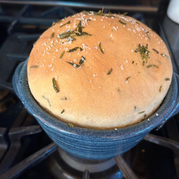 Bread Baker - Pottery Bread Baking Pot in Blue Glaze - 12 Recipes ...
