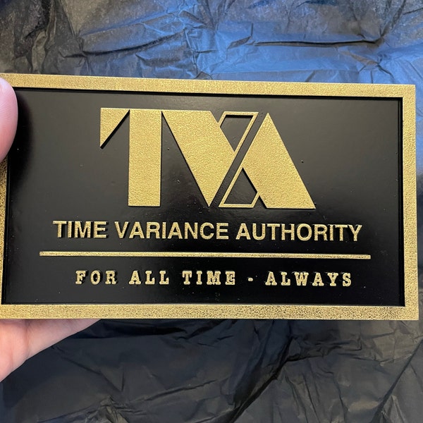 Loki TVA Mini Time Variance Authority Sign - Etsy