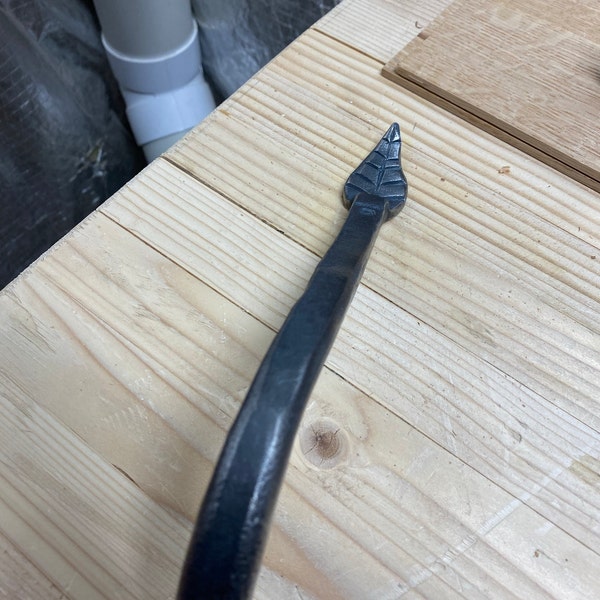 Workbench Holdfast With Leaf Finial, 3/4" or 1" Hole. Hand Forged by ...