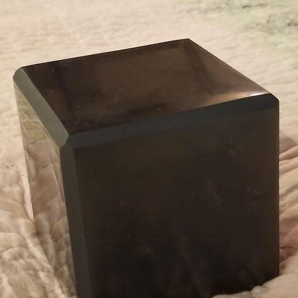 Authentic Shungite Cube EMF Protection Crystal Healing Energy Stone ...