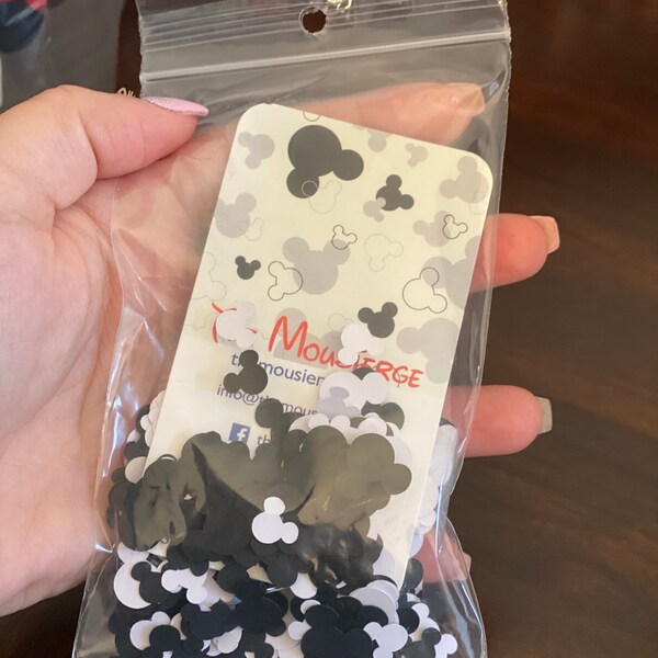 Black and White Mickey Mouse Confetti | Mickey Confetti | Mickey Mouse ...