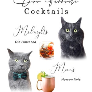 Dog Signature Cocktail Dog Custom Drink Sign Dog Signature Drink Sign ...