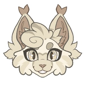 Furry Fursona Custom YCH Badge Fursona Fursuiting Badge Cute Kawaii ...