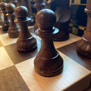 Luxury Taper Sheesham Wood Chess Board 21 | Etsy